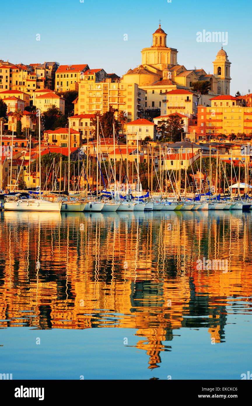 City of Imperia, Liguria, Italy during sunrise Stock Photo - Alamy