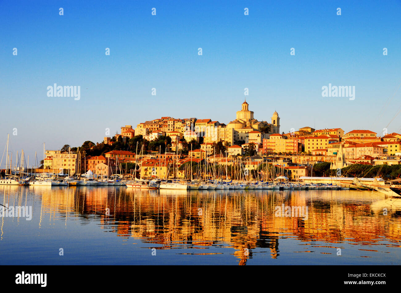 City of Imperia, Liguria, Italy during sunrise Stock Photo - Alamy