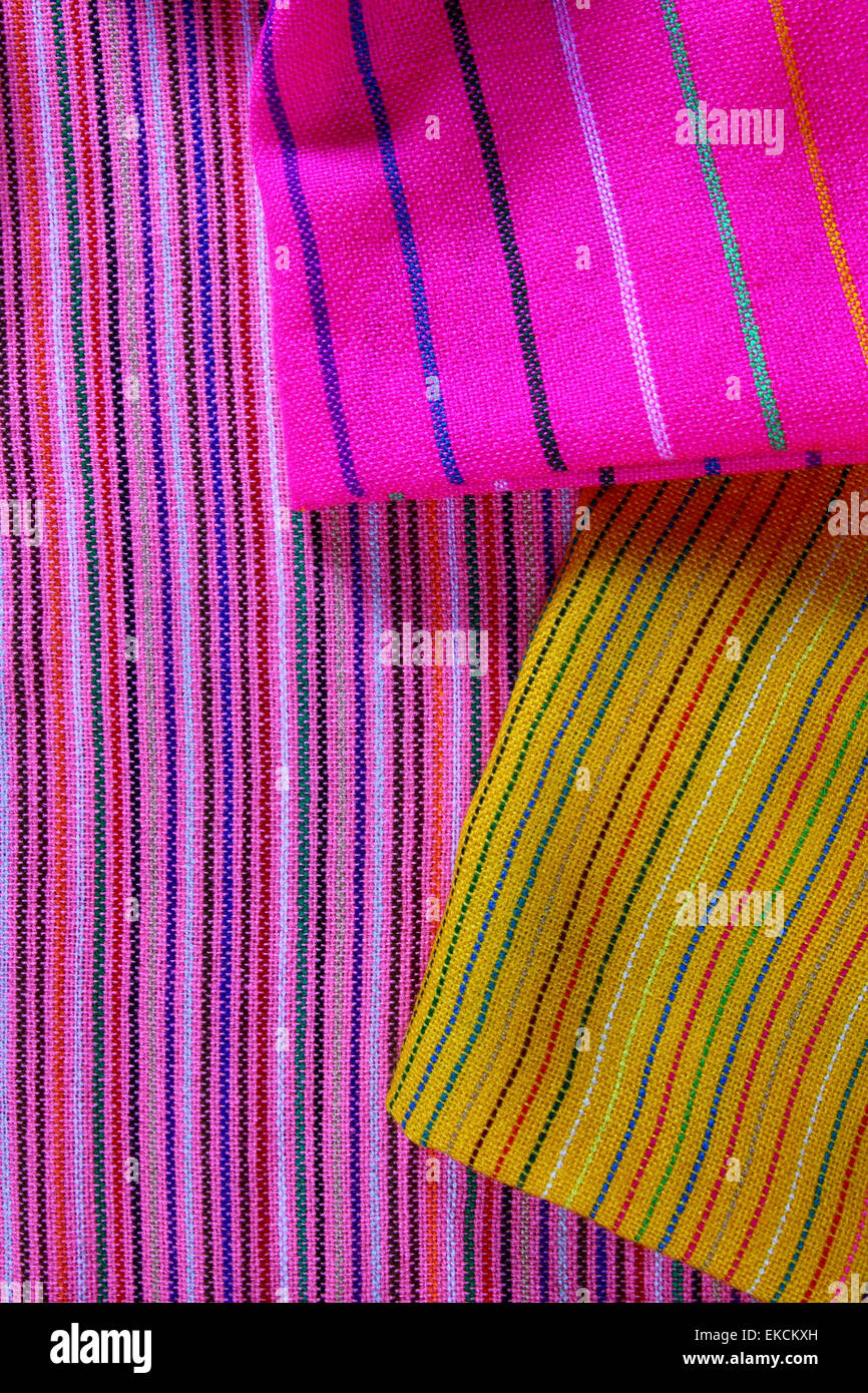 Mexican serape vibrant colorful macro fabric texture Stock Photo - Alamy
