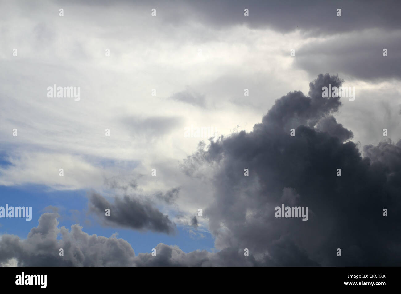 Cloudy sky magic shapes silhouettes gray clouds Stock Photo - Alamy
