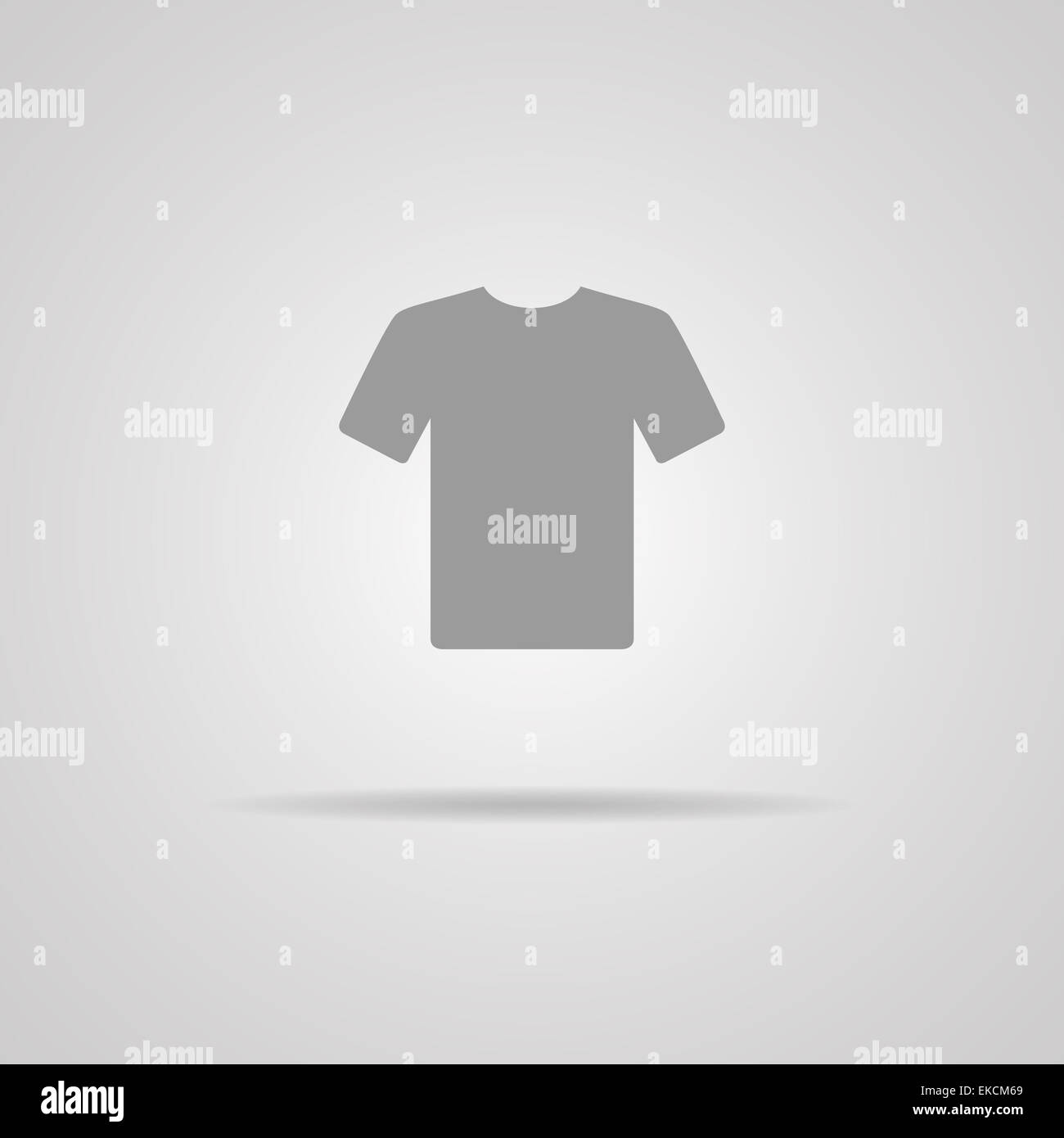 Vector White Blank Tshirt Icon Symbol Stock Photo - Alamy