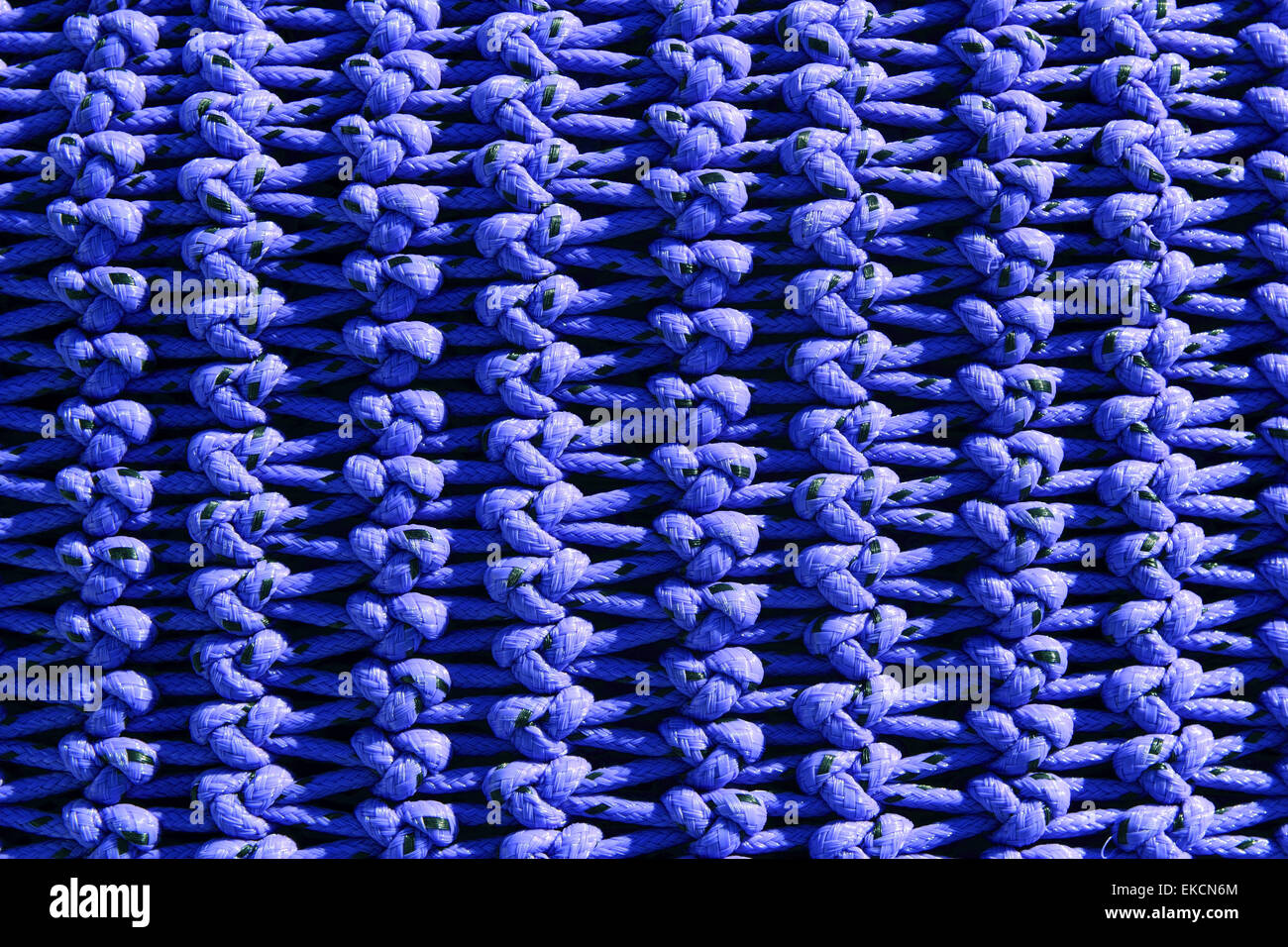 fisherboat net macro detail texture blue knots Stock Photo - Alamy
