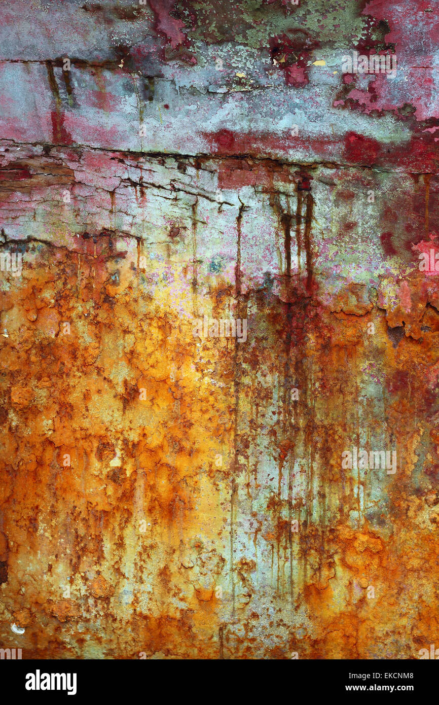 green and red grunge aged paint wall texture Stock Photo - Alamy