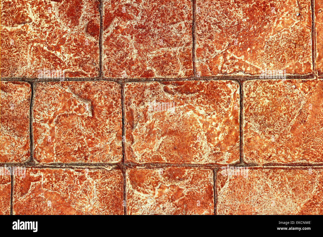 on-site printed concrete cement pavement texture Stock Photo - Alamy