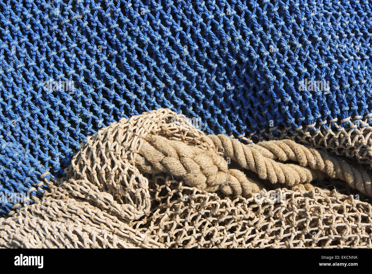 fishing nets still life background pattern Stock Photo - Alamy