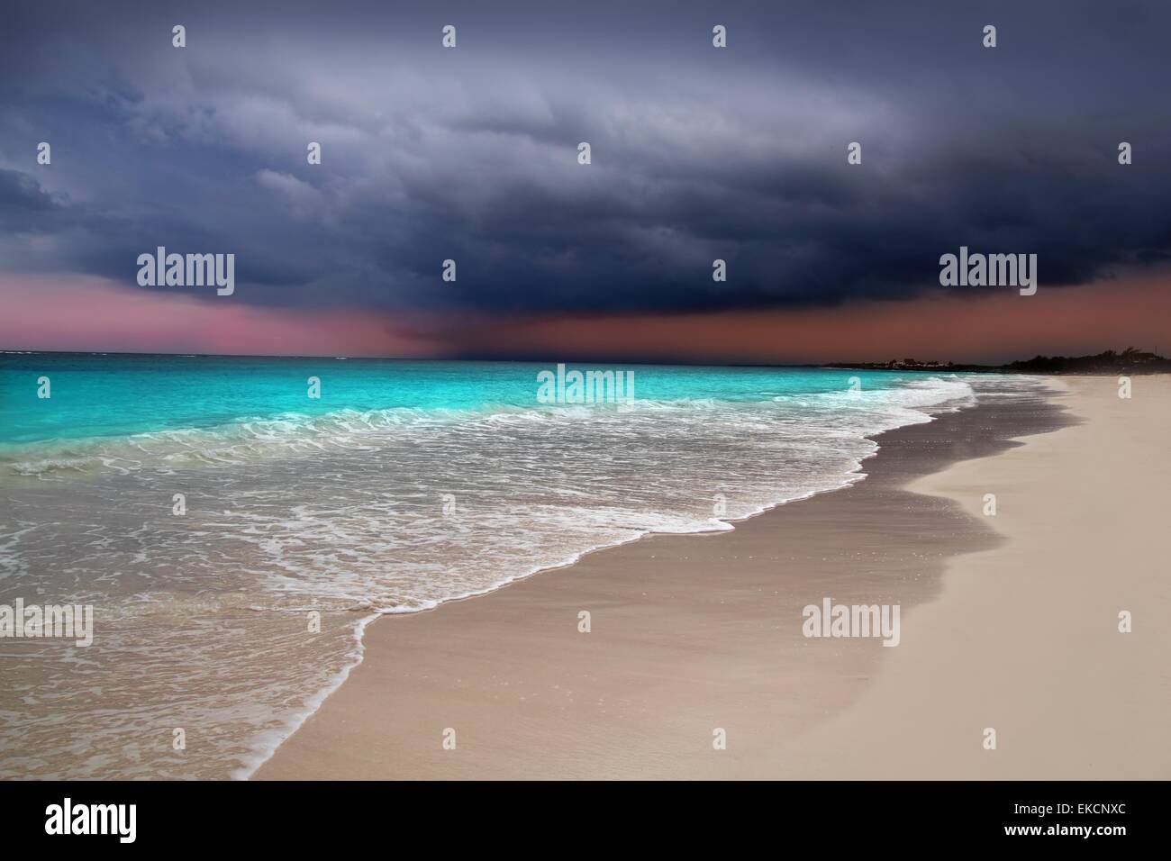 hurricane tropical storm beginning Caribbean sea Stock Photo - Alamy