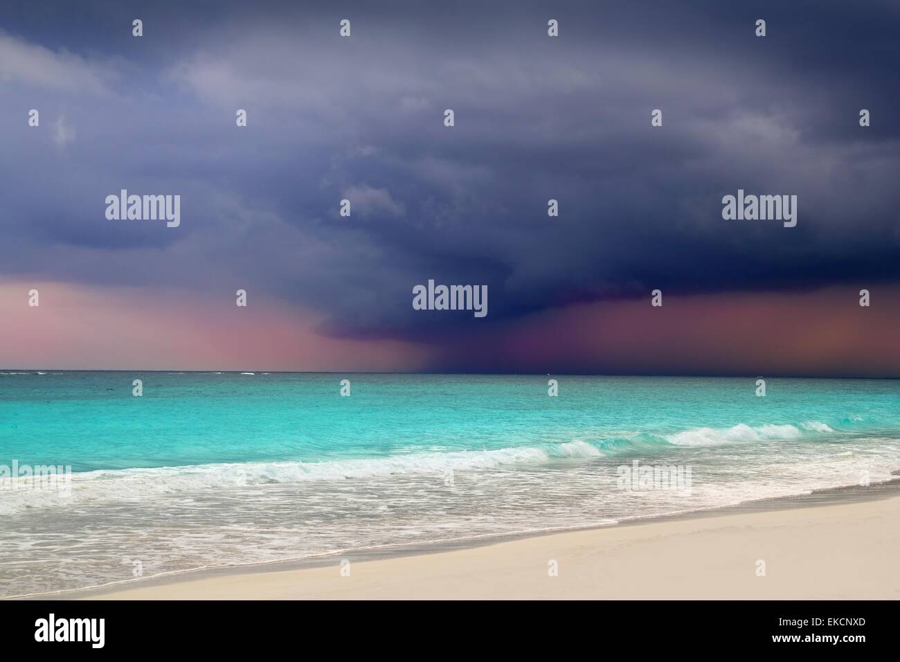 hurricane tropical storm beginning Caribbean sea Stock Photo - Alamy