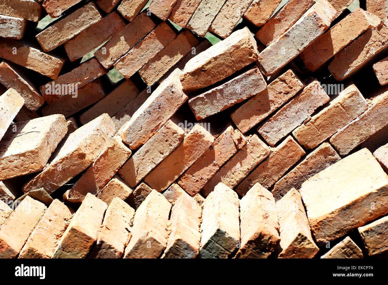 Old brick stack in temple, Thailand Stock Photo - Alamy