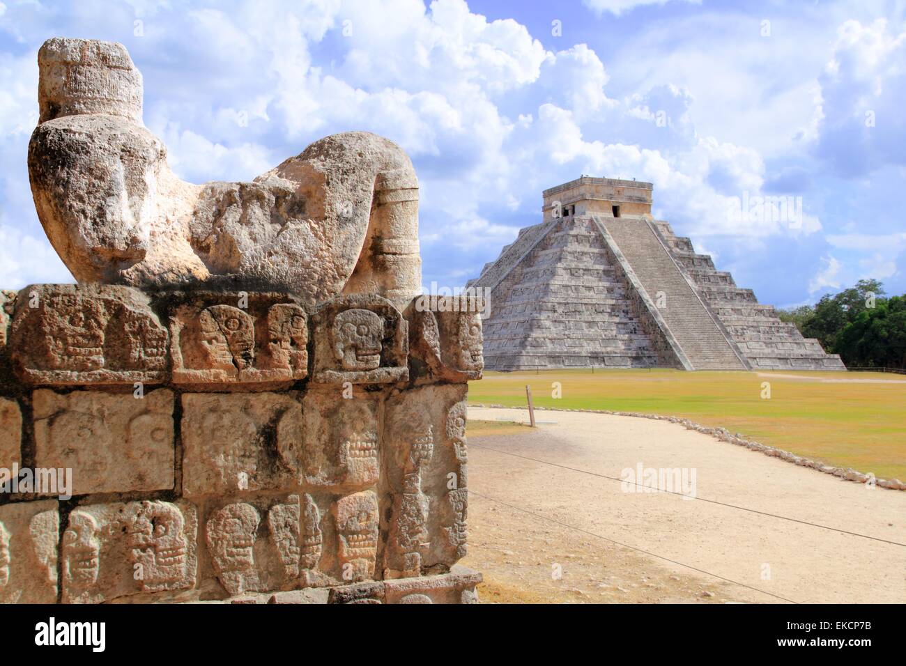Ancient Chac Mool Chichen Itza figure Mexico Stock Photo - Alamy