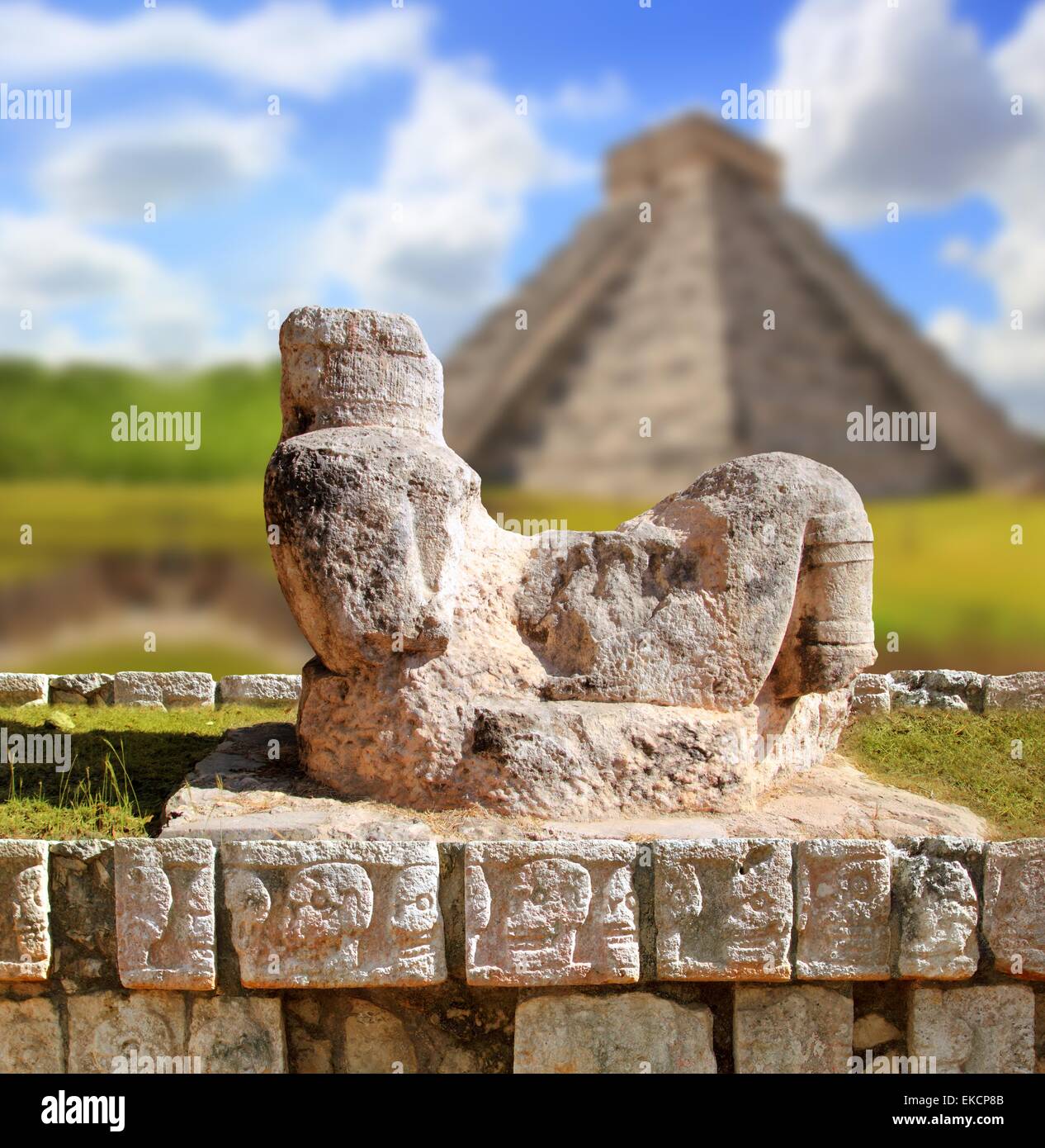 Chac Mool Chichen Itza figure Mexico Yucatan Stock Photo - Alamy
