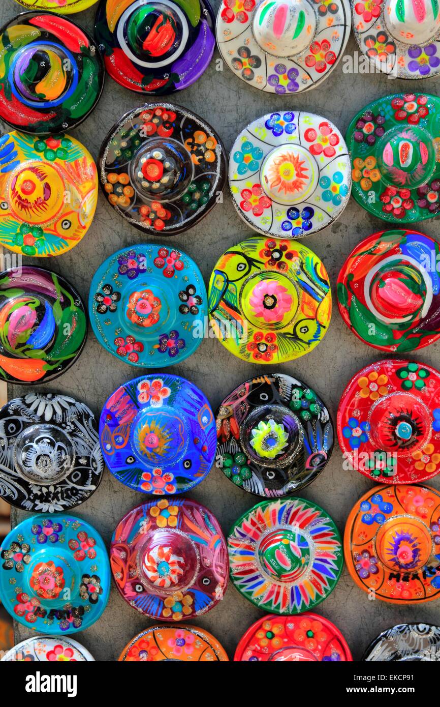 Mayan Mexico handcrafts traditional hat Stock Photo - Alamy