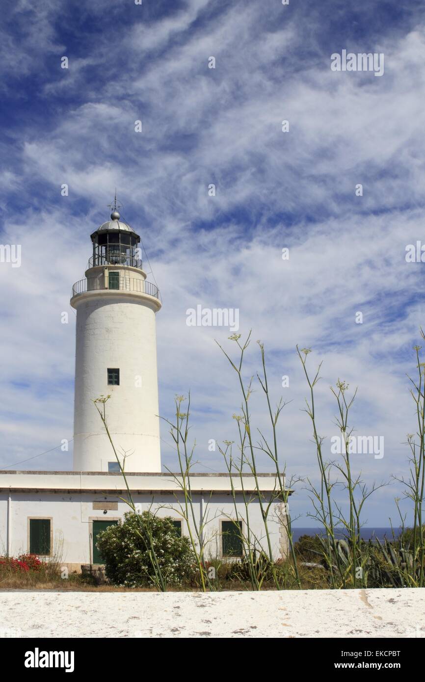 Formentera La Mota lighthouse balearic islands Stock Photo - Alamy