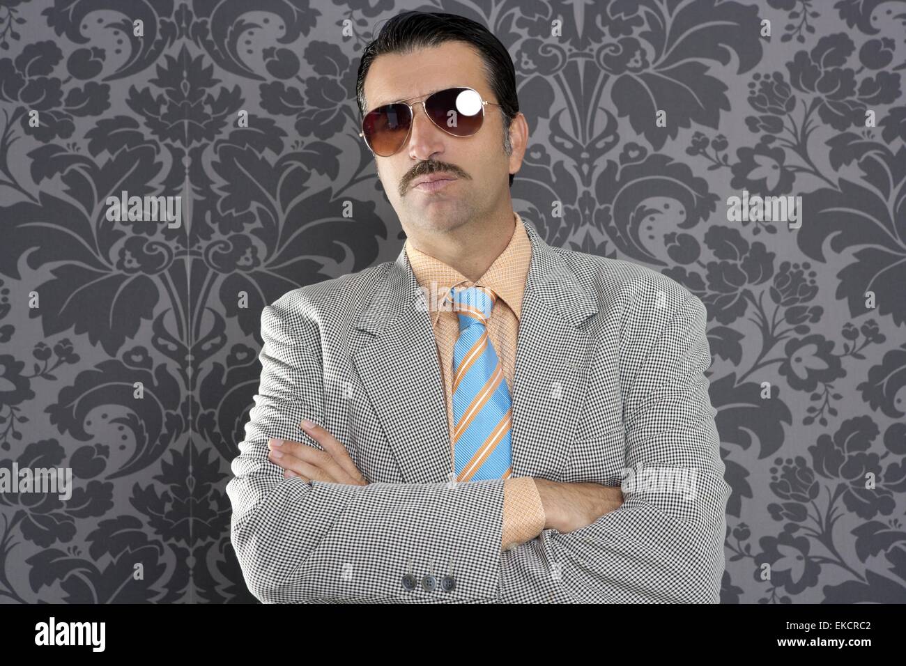 nerd serious proud businessman sunglasses portrait Stock Photo - Alamy