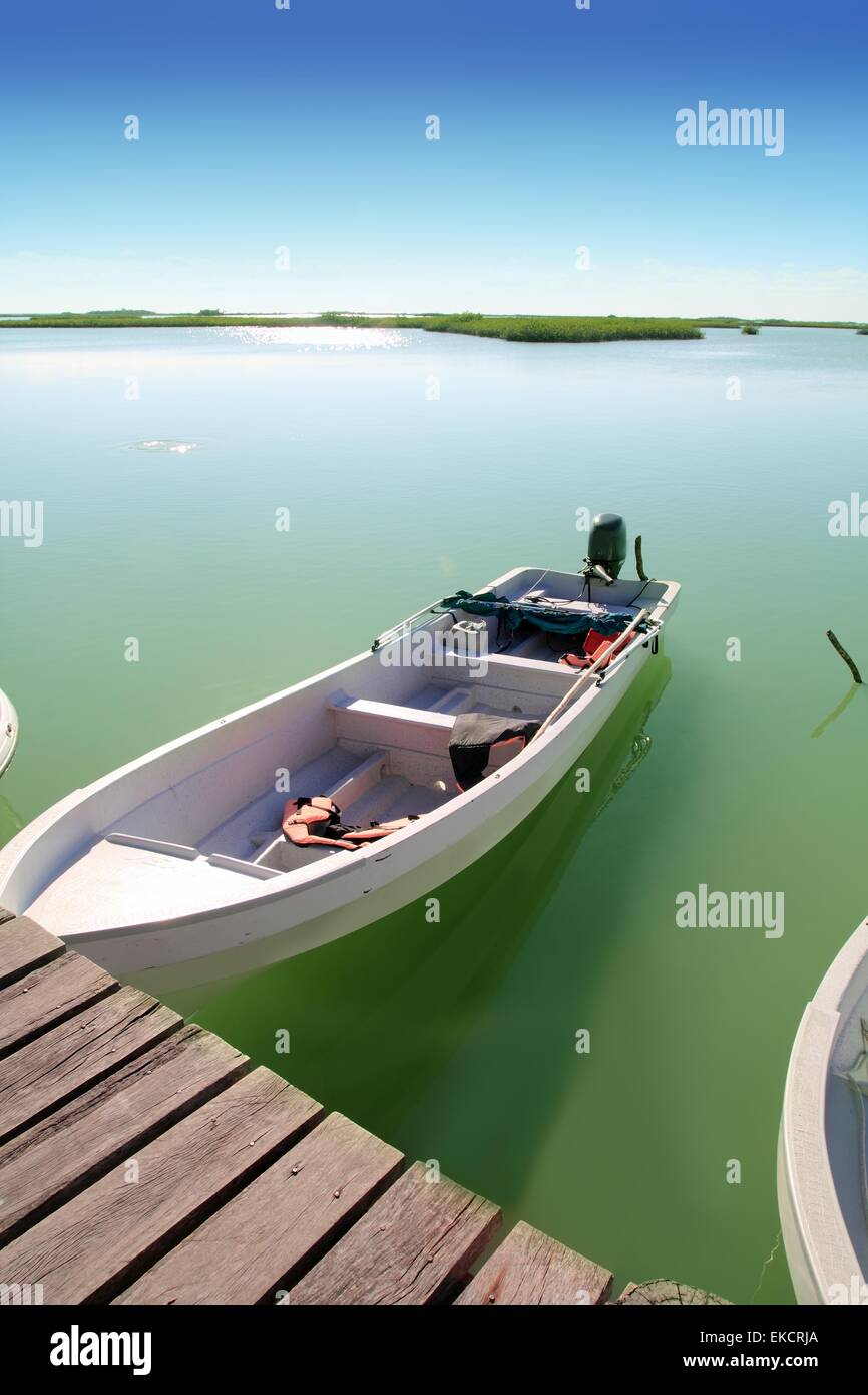 boats in pier mangrove lagoon in Mayan Riviera Stock Photo - Alamy