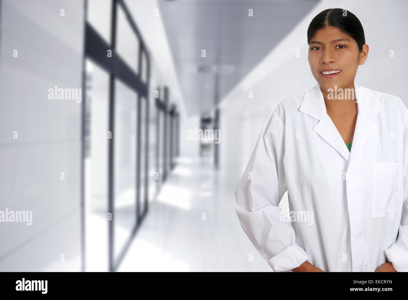 Latin hispanic young doctor woman Stock Photo - Alamy