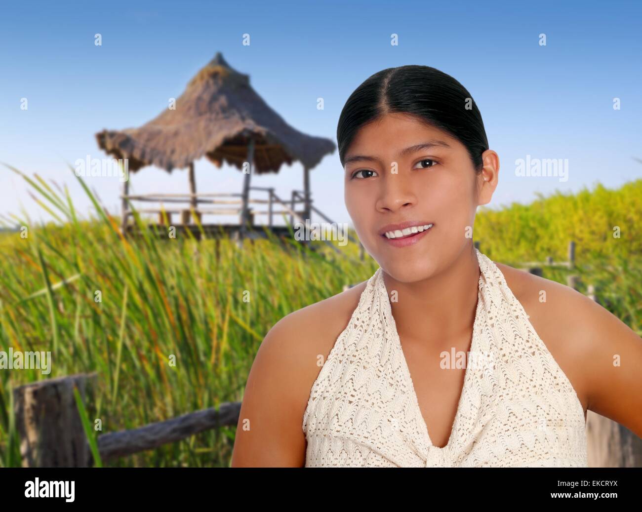 Attractive young mayan woman in hi-res stock photography and images - Alamy