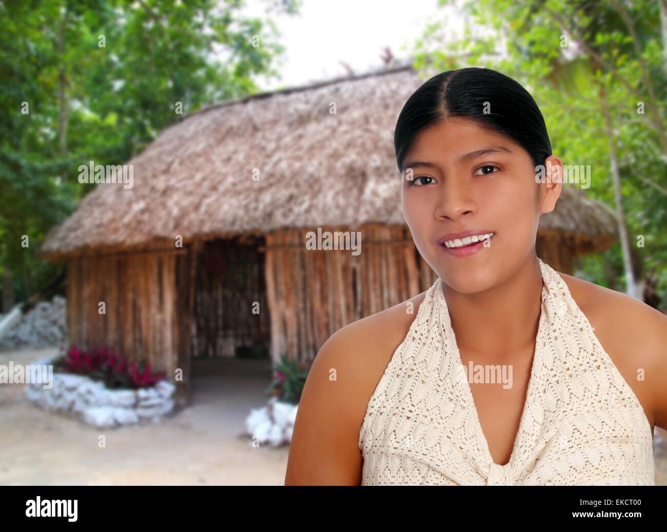 Attractive young mayan woman in hi-res stock photography and images - Alamy