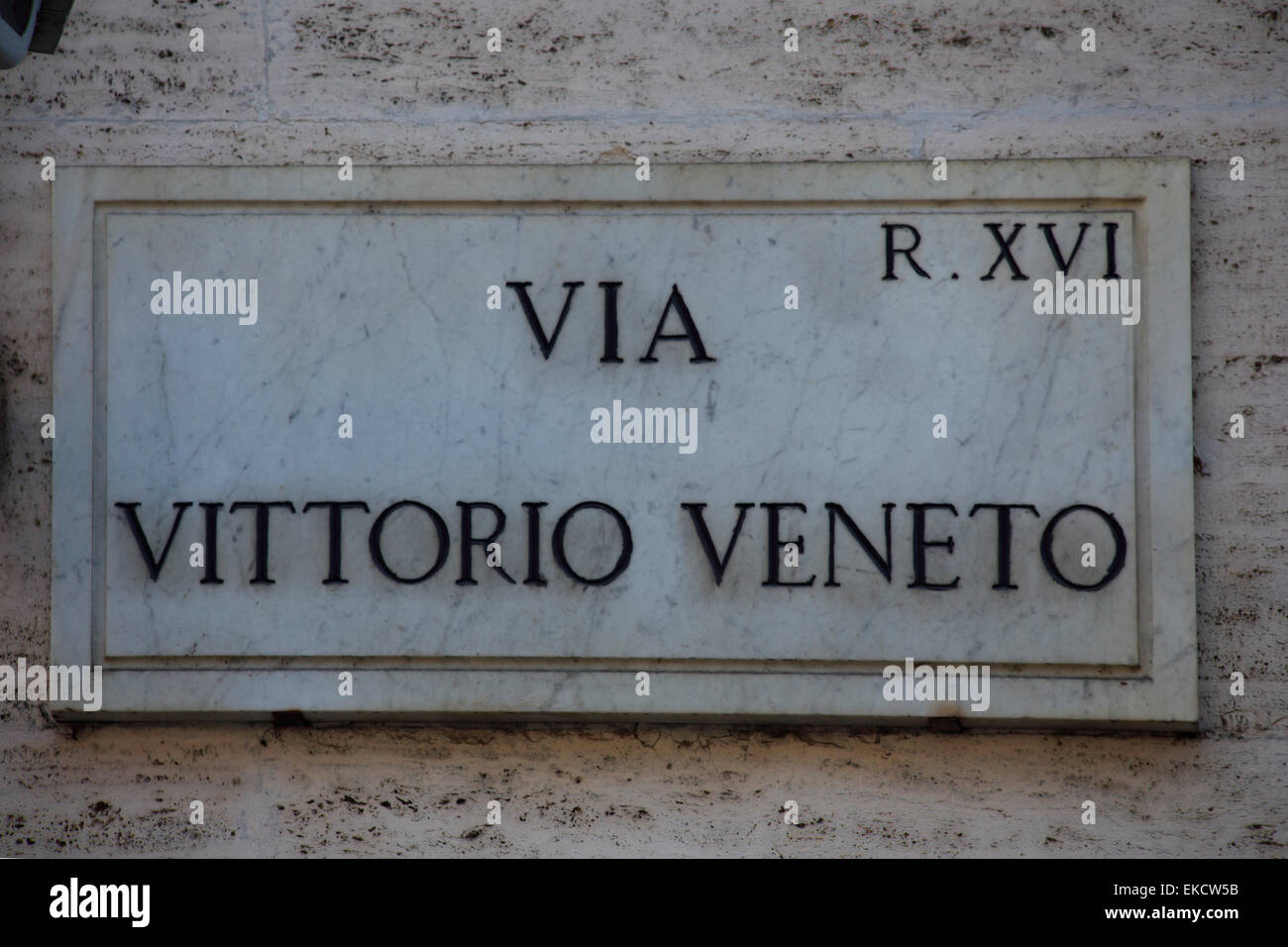 Italy Rome Via Veneto Stock Photo - Alamy