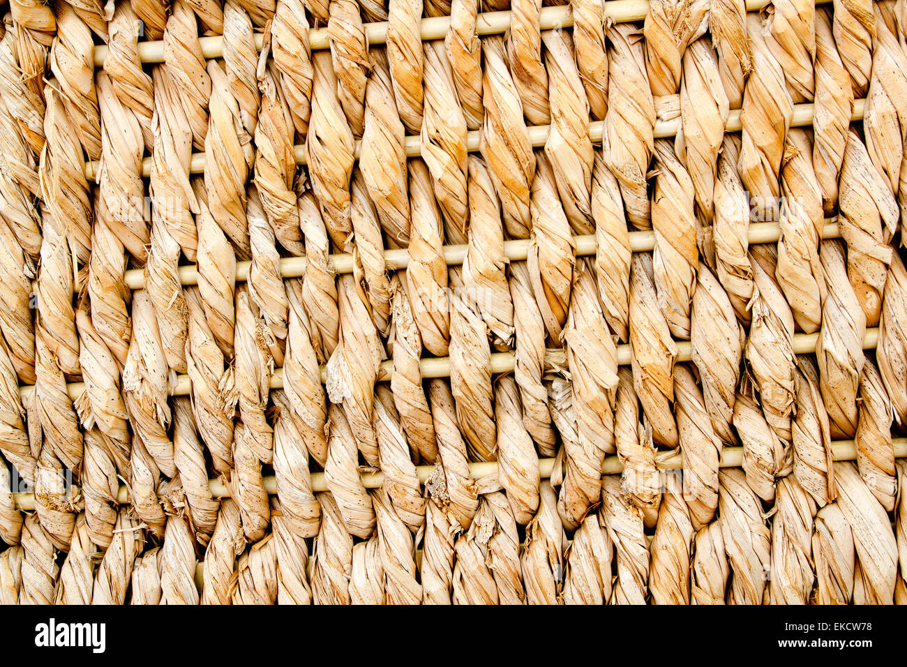 basketry traditional texture of twisted reeds Stock Photo - Alamy