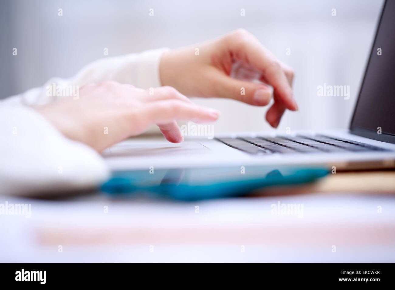 Laptop keyboard typing hi-res stock photography and images - Alamy