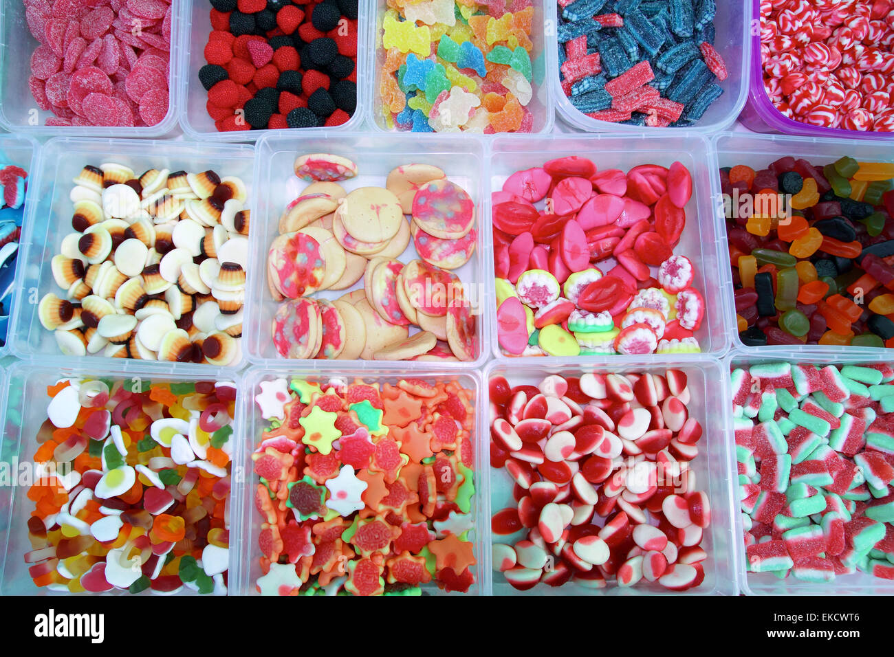 Assorted candy in boxes hi-res stock photography and images - Alamy