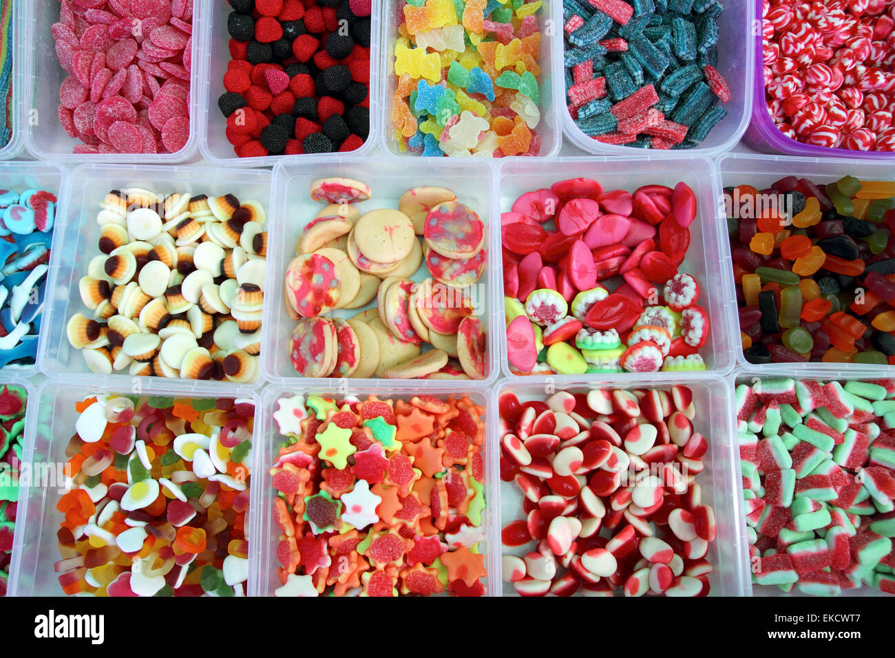 Assorted candy in boxes hi-res stock photography and images - Alamy