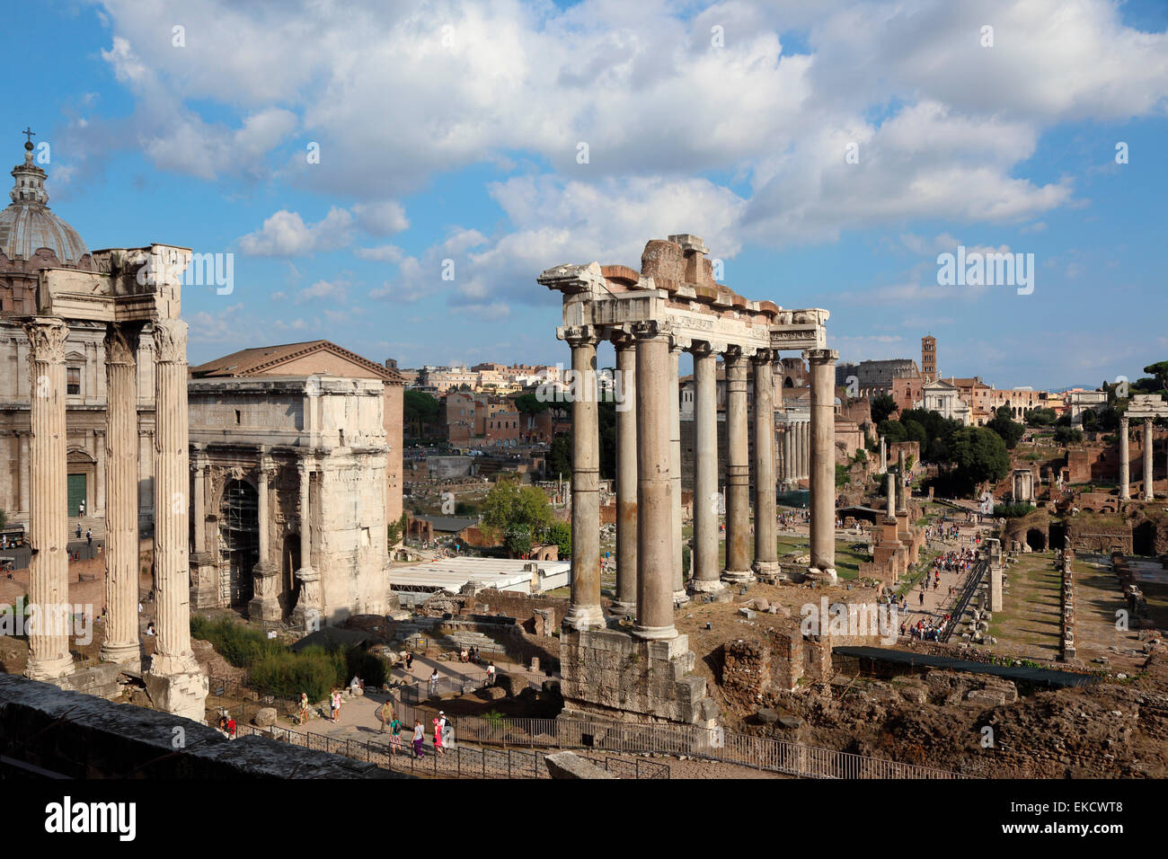 Italy Rome Foro Romano Roman Forum Stock Photo - Alamy