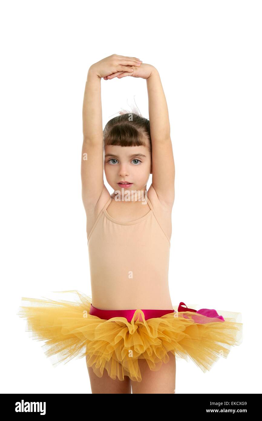 Ballerina little girl portrait posing at studio Stock Photo - Alamy