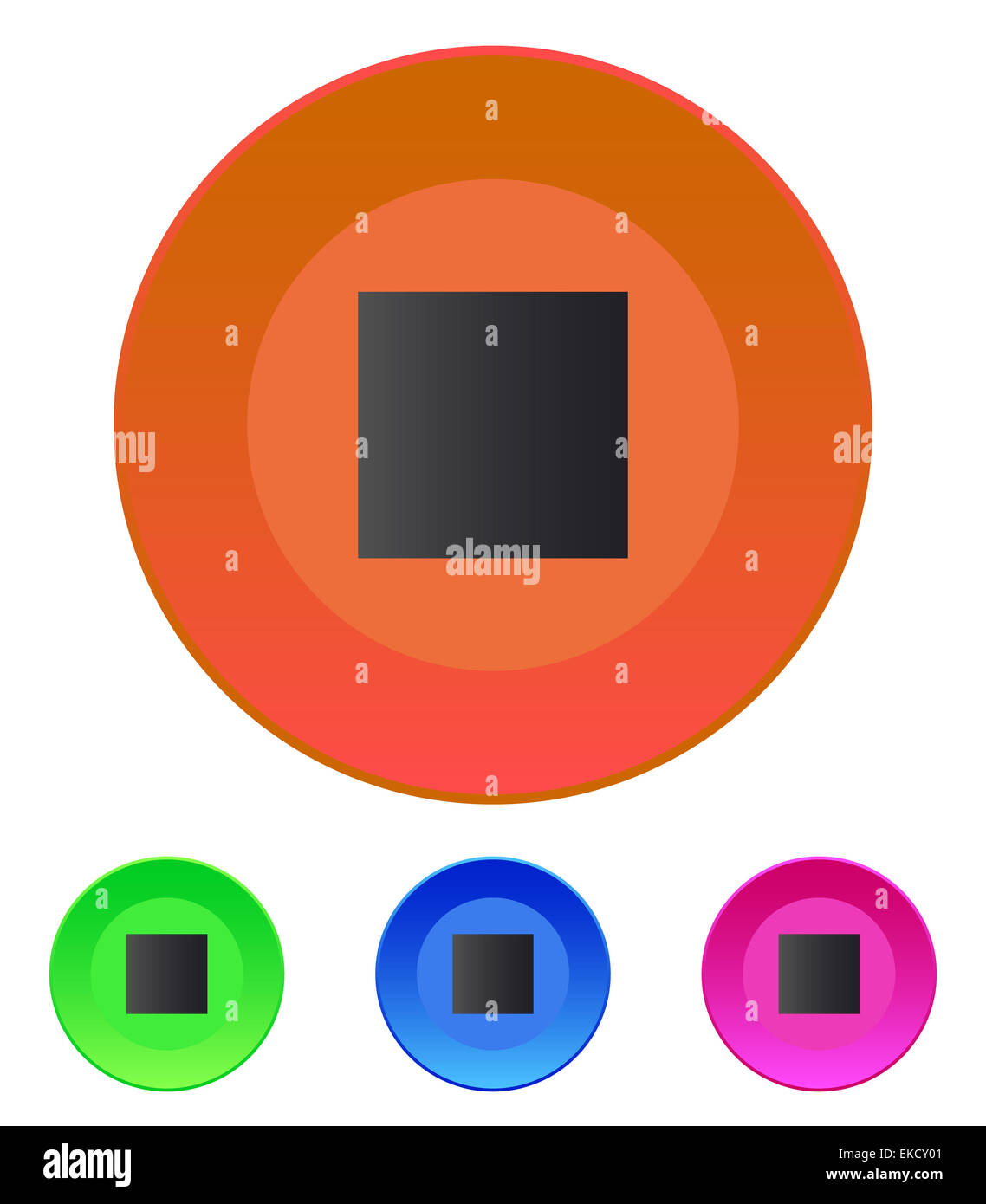 Stop web icon hi-res stock photography and images - Alamy