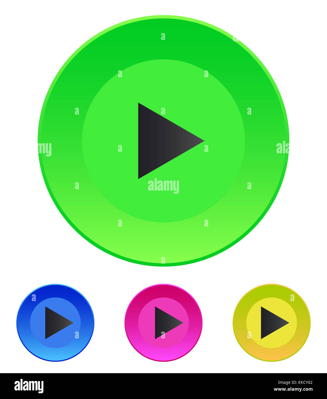 Play icon vector sign hi-res stock photography and images - Alamy