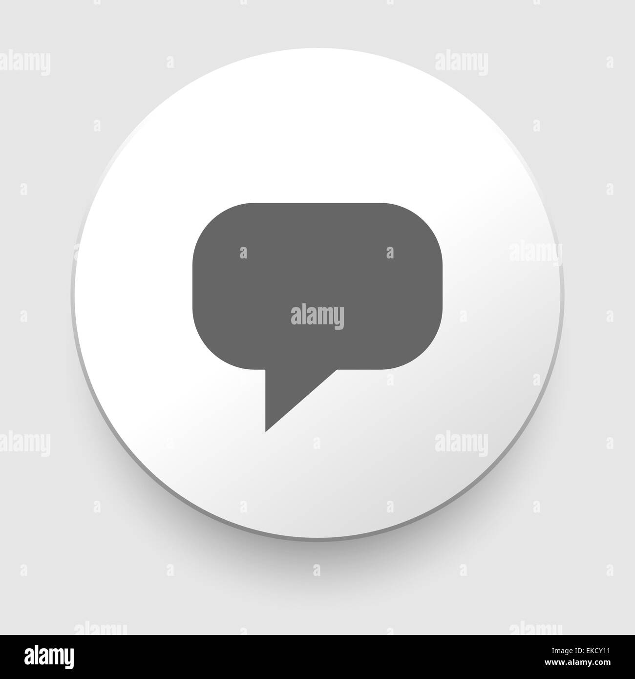 Chat speech balloons icon Stock Photo - Alamy