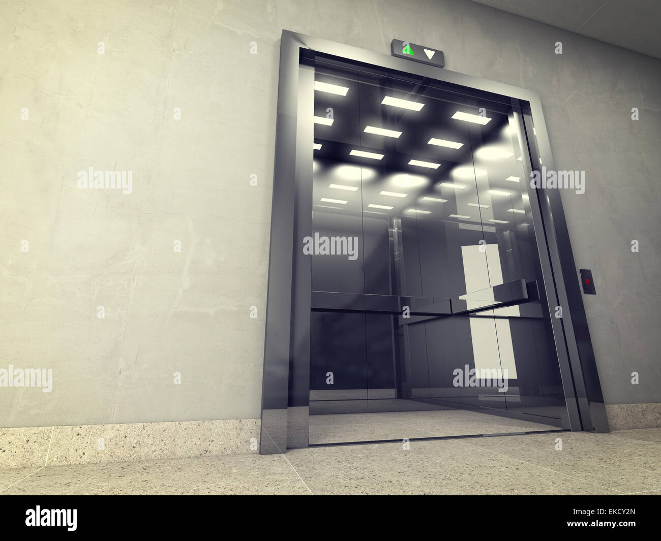3d image of classic elevator Stock Photo - Alamy