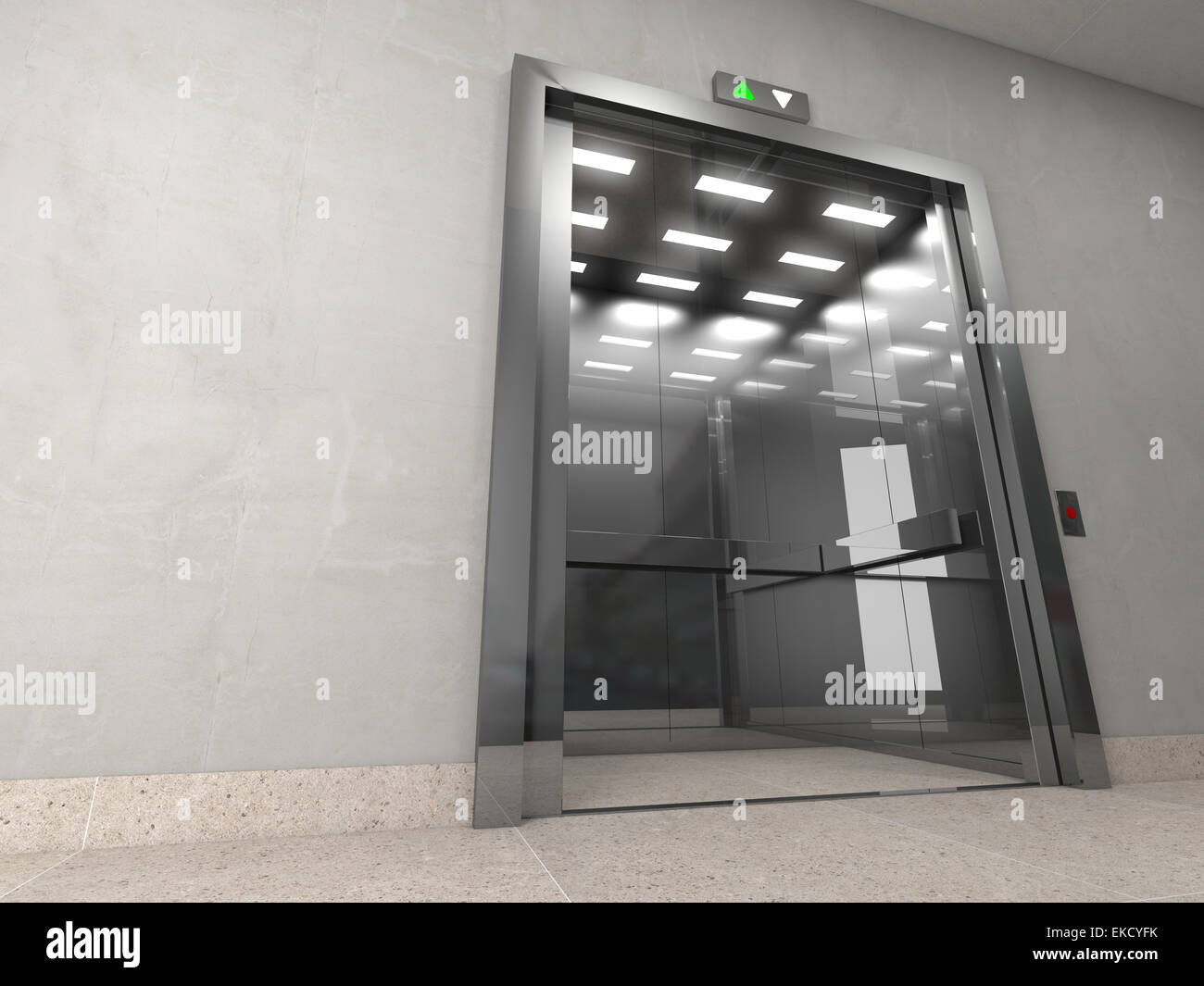 3d image of classic elevator Stock Photo - Alamy