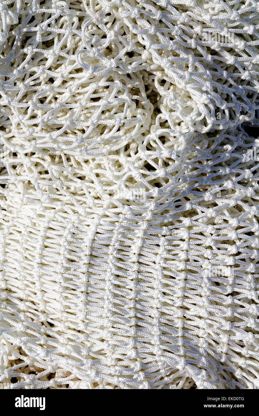 fishing new white net texture closeup Stock Photo - Alamy