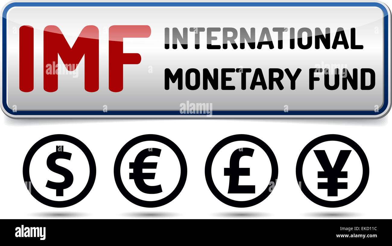 IMF International Monetary Fund - Illustration board with reflection ...