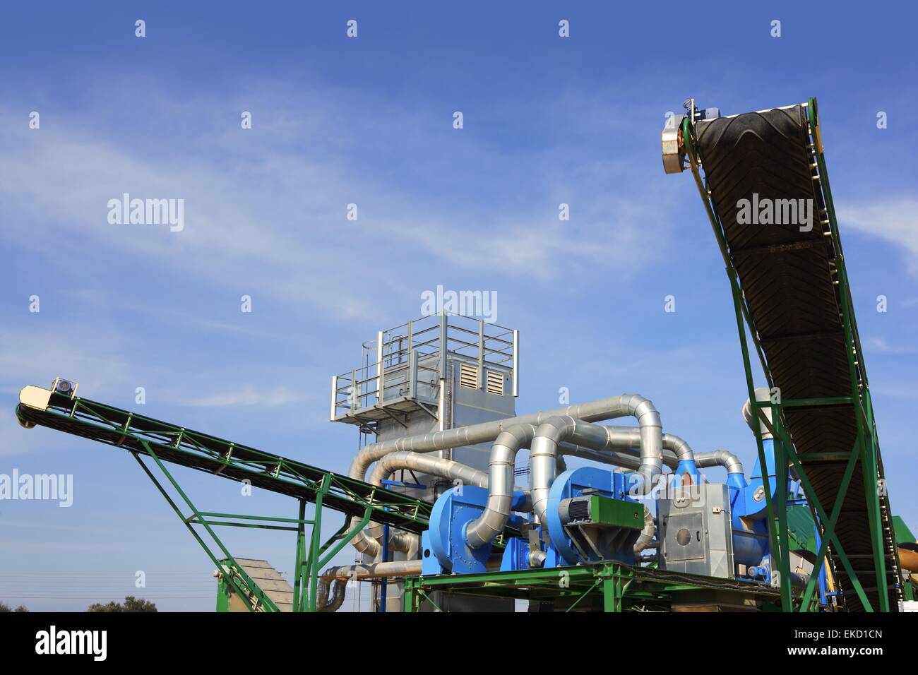 quarry machinery open sky installation Stock Photo - Alamy