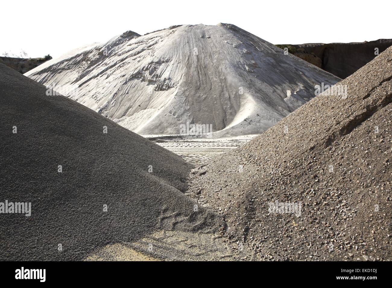 colorful construction sand mound quarry variety Stock Photo - Alamy