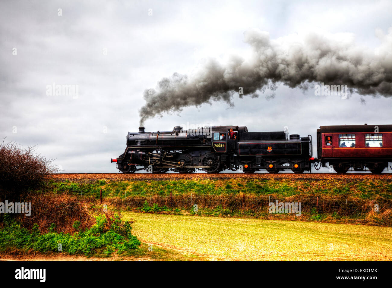 Steam train Black Prince North Norfolk Railway UK England Britain’s ...