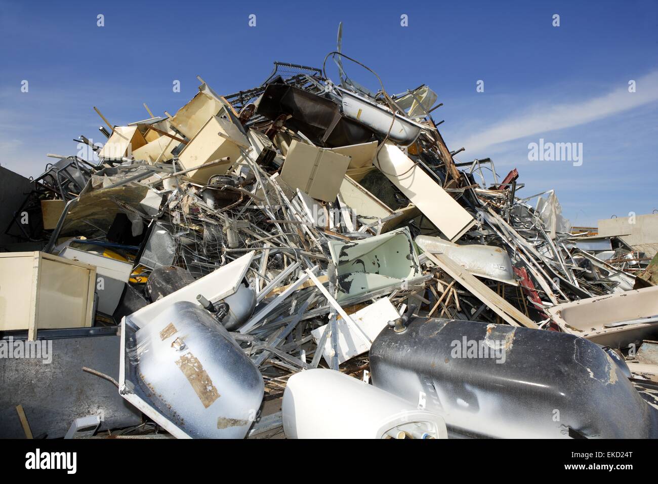 metal scrap recycle ecological factory environment Stock Photo - Alamy