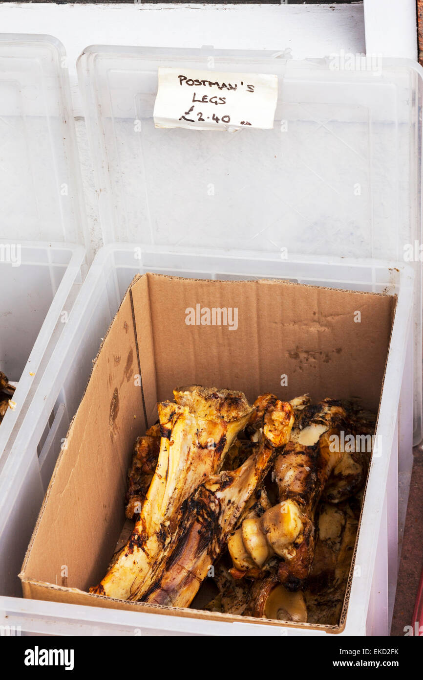 dog bones advertised as postman's legs raw bone at pet shop funny ...