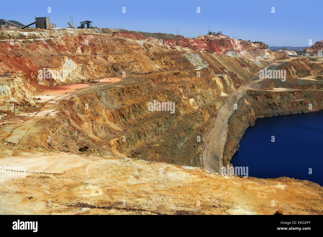 Excavation metal outdoor mine Riotinto Stock Photo - Alamy