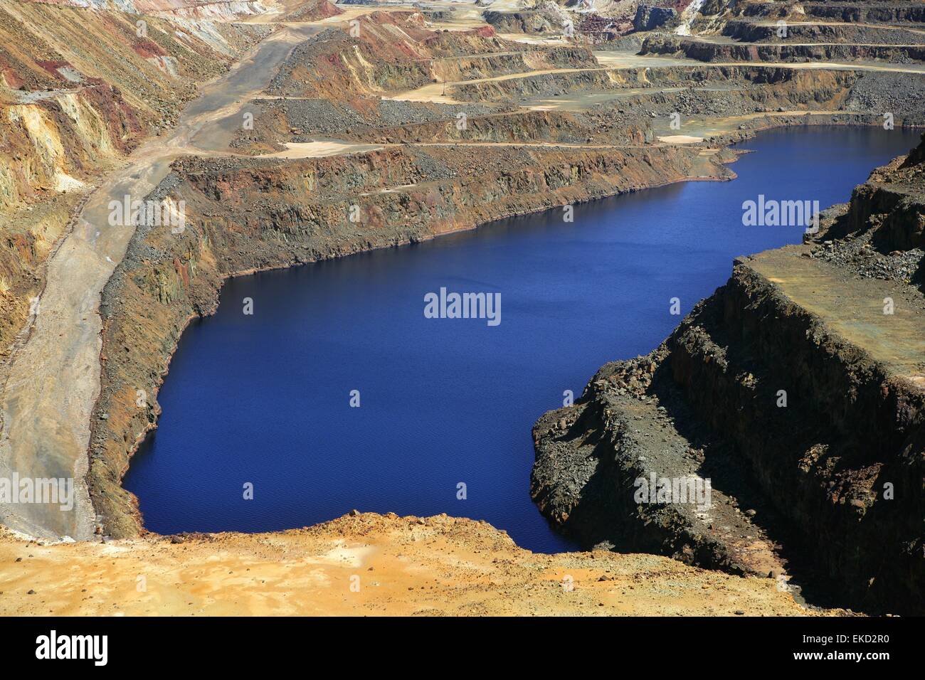 Excavation metal outdoor mine Riotinto Stock Photo - Alamy