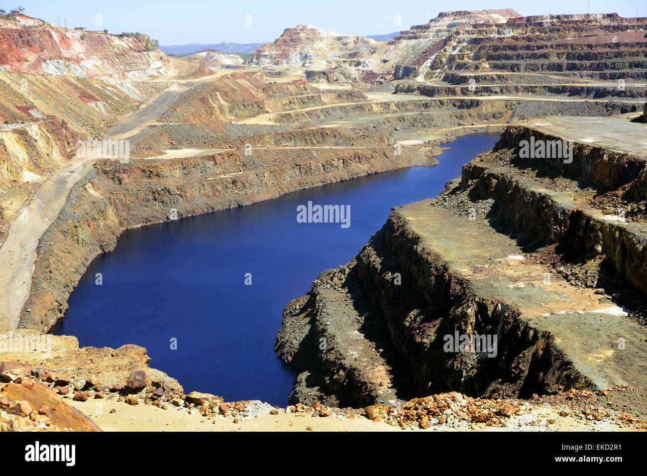 Excavation metal outdoor mine Riotinto Stock Photo - Alamy