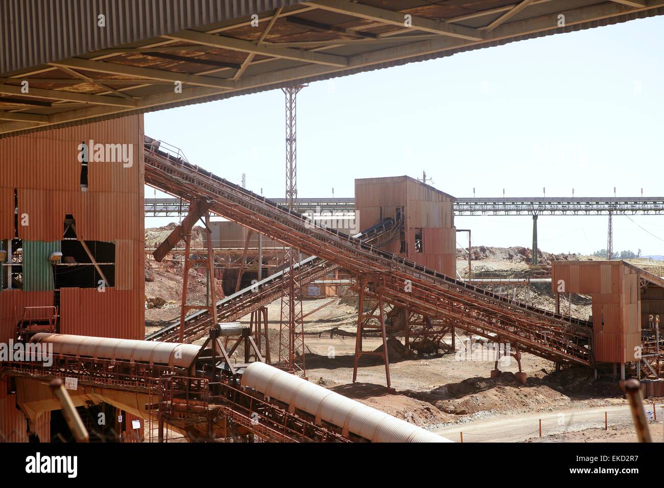 Excavation metal outdoor mine Riotinto Stock Photo - Alamy