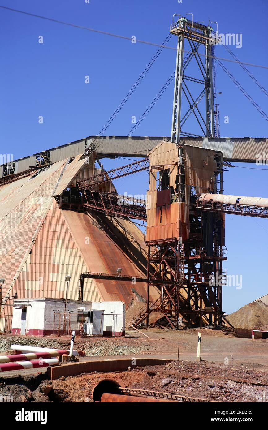 Excavation metal outdoor mine Riotinto Stock Photo - Alamy