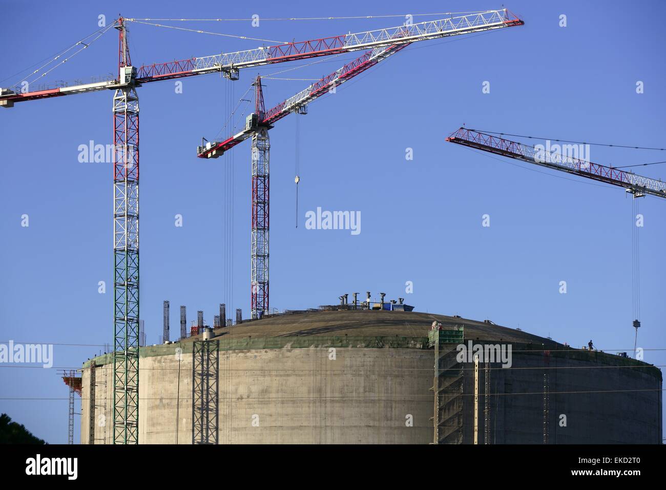 Big chemical tank petrol container oil industry Stock Photo - Alamy