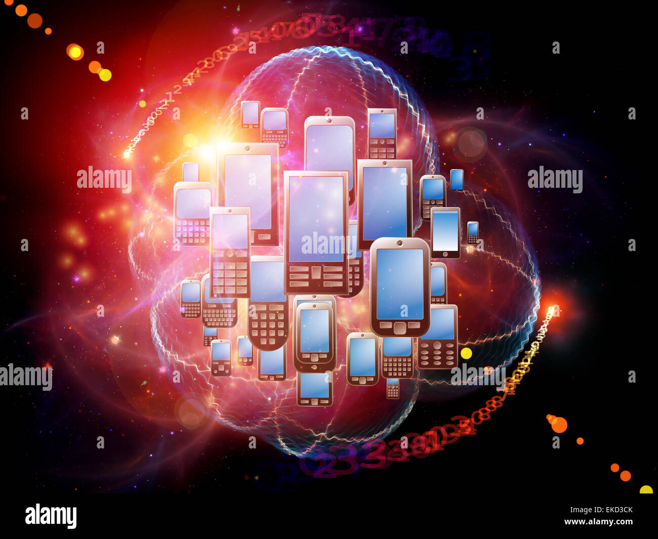 Cellular Phone World Stock Photo - Alamy
