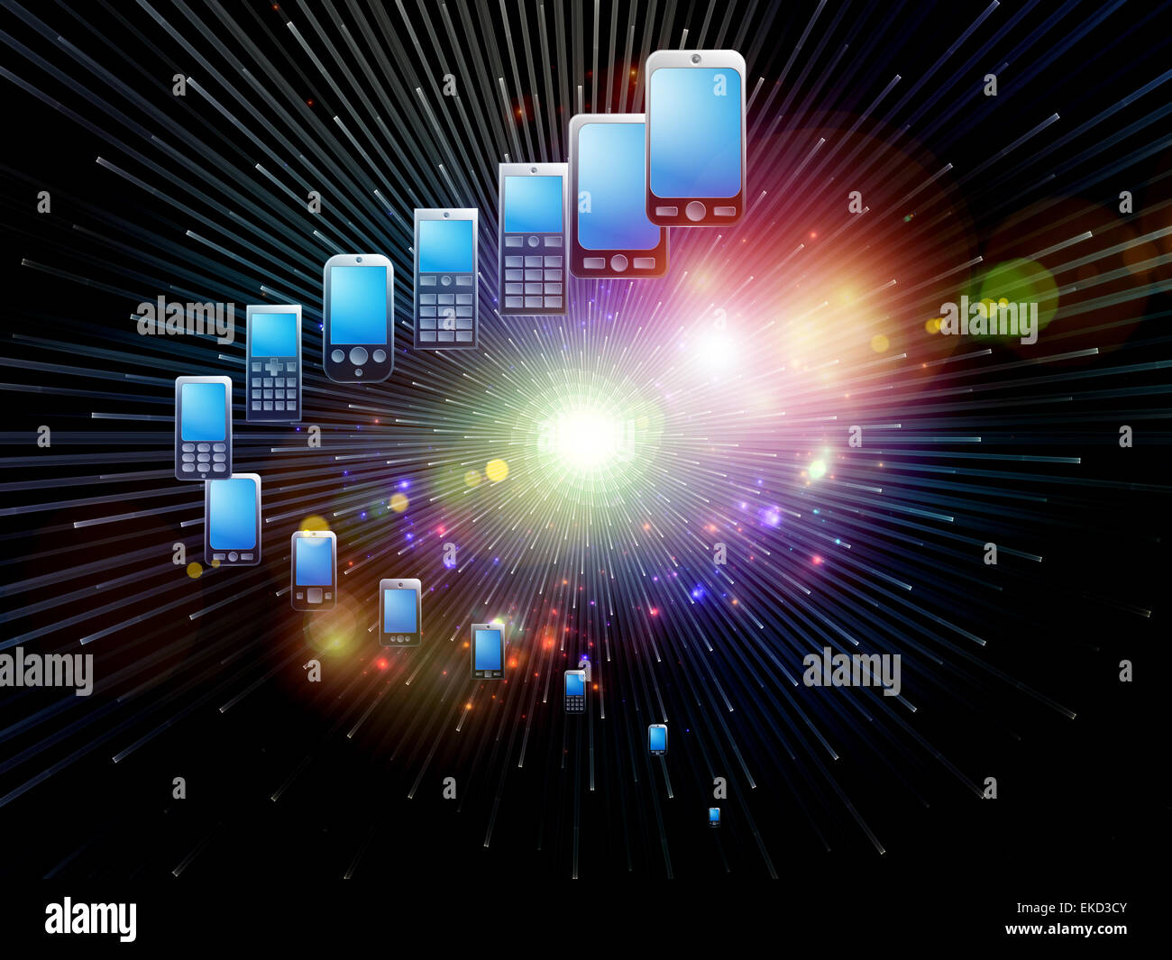 Cellular Phone World Stock Photo - Alamy