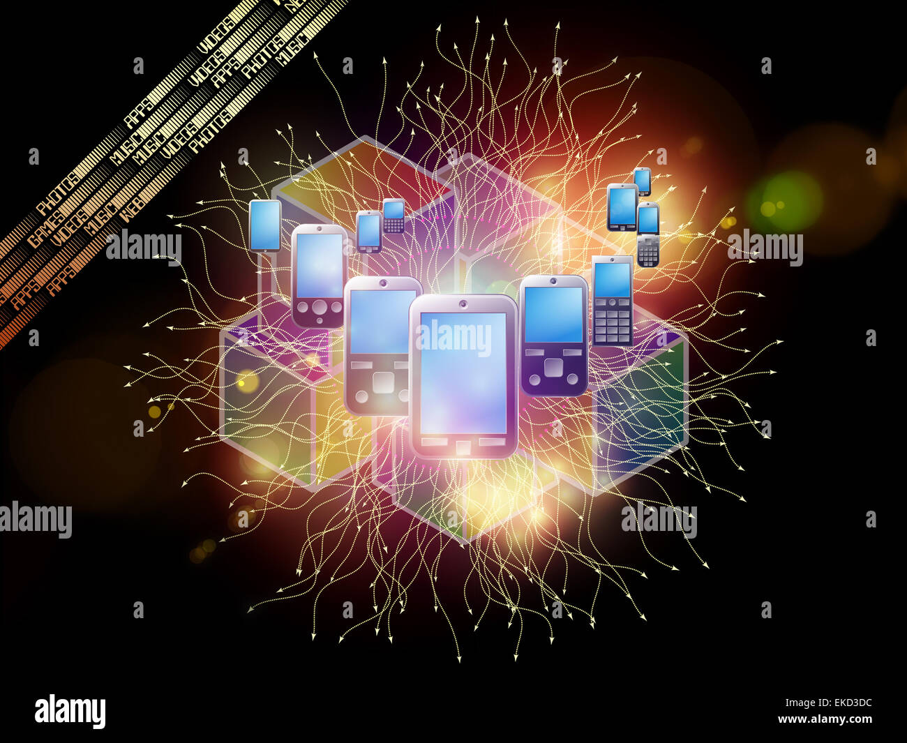 Mobile Phone Background Stock Photo - Alamy