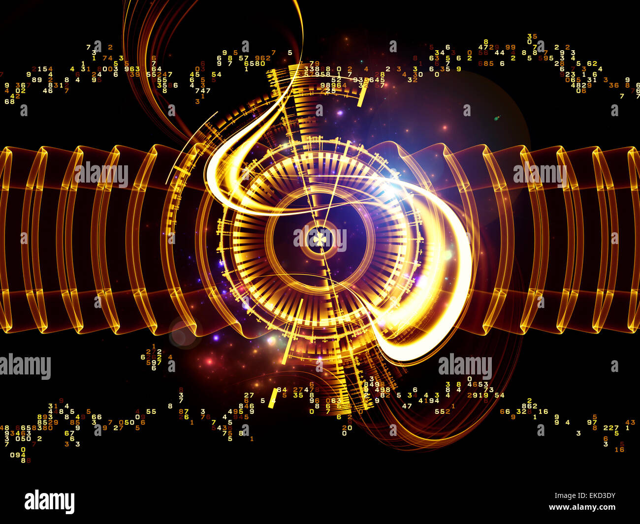 Digital Technology Swirls Stock Photo - Alamy